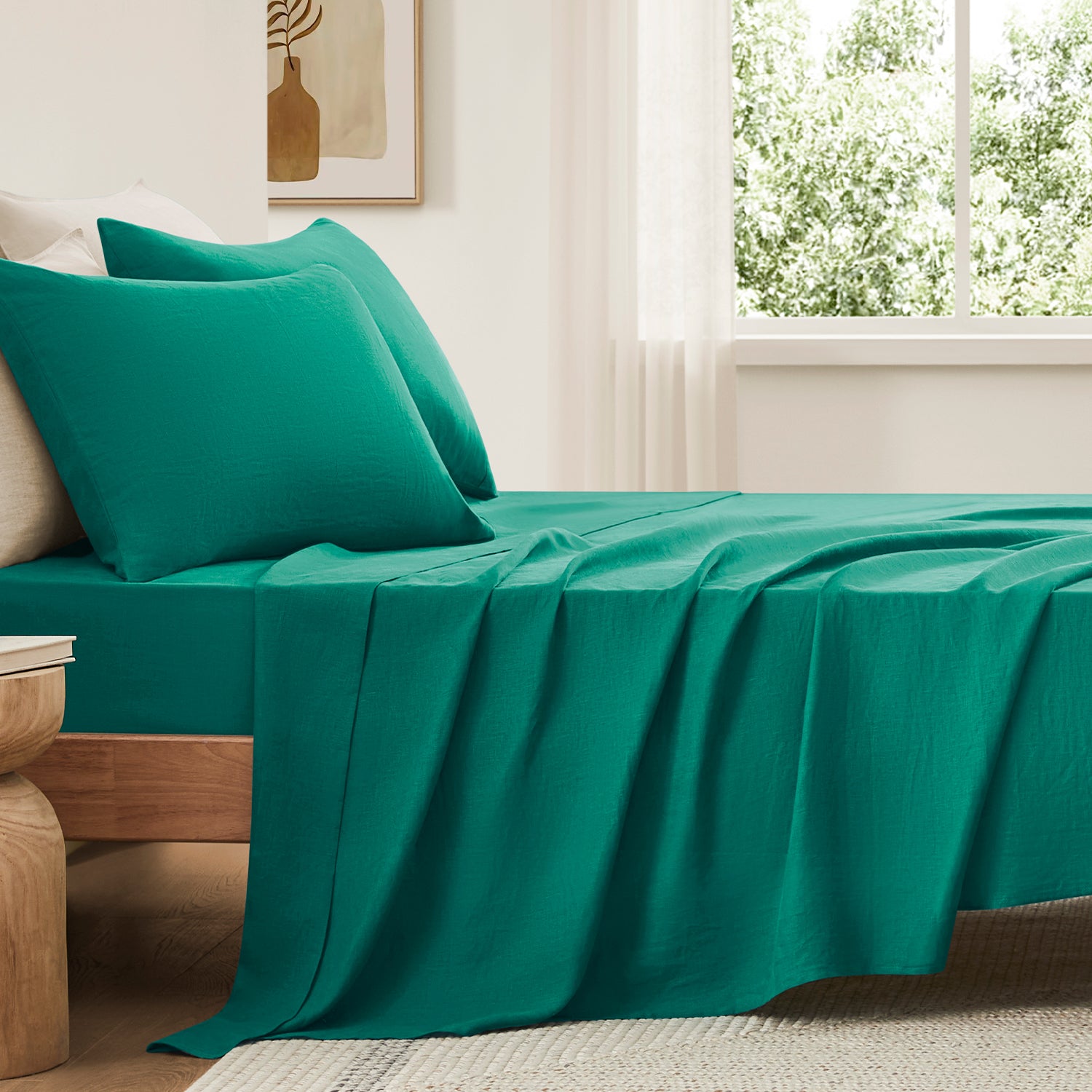 100% Flax Linen Bed Sheets – TOSMO